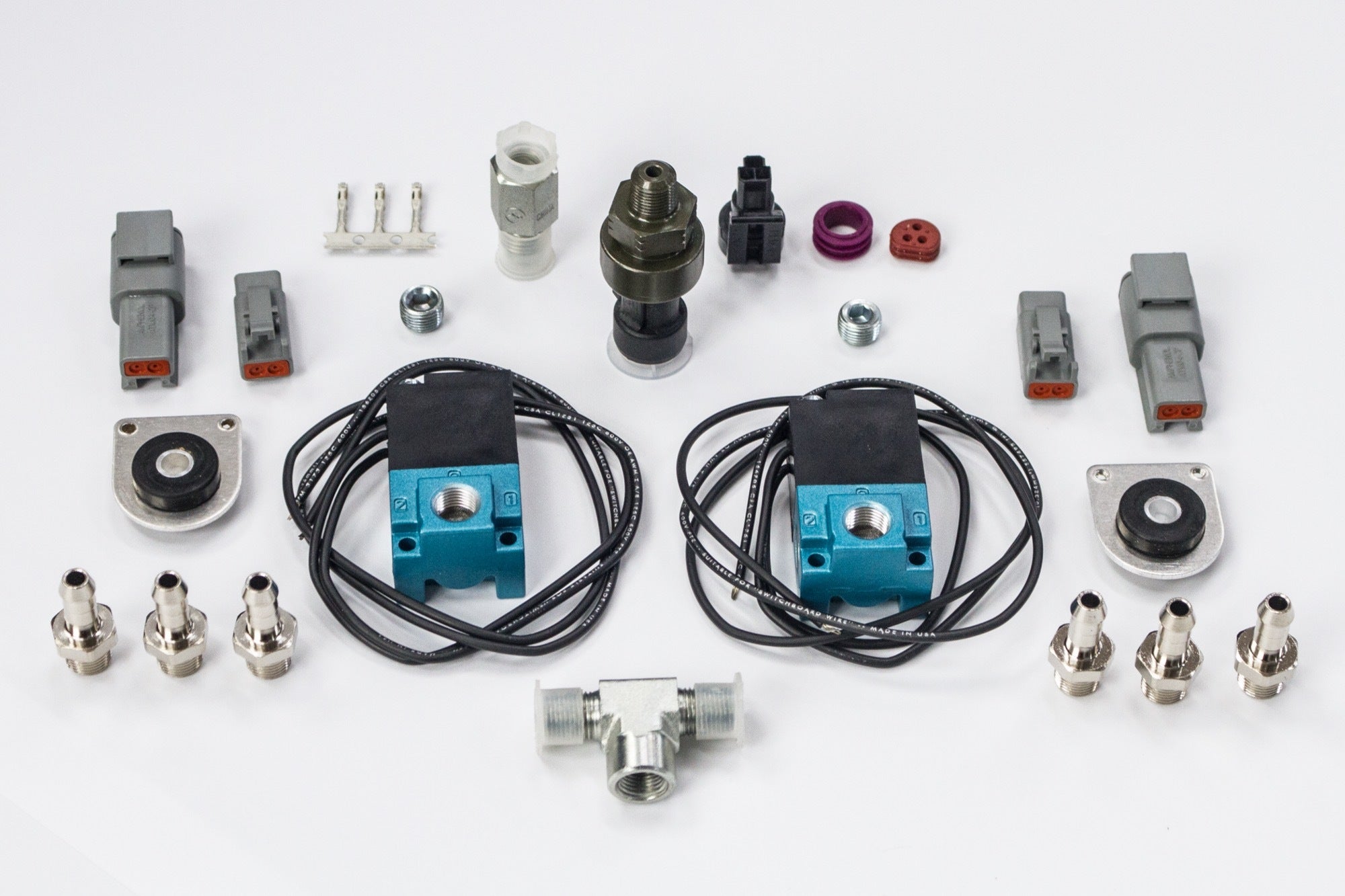 Haltech CO2 Boost Control Dual Solenoid & Pressure Sensor Kit | BARELY ABLE RACING